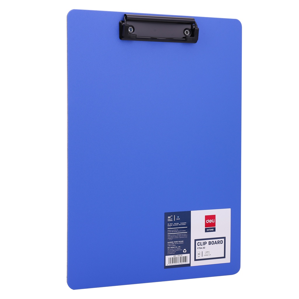 Deli EF75422 Clipboard A4 Clip Board Student Writing Pad Hard Board ...