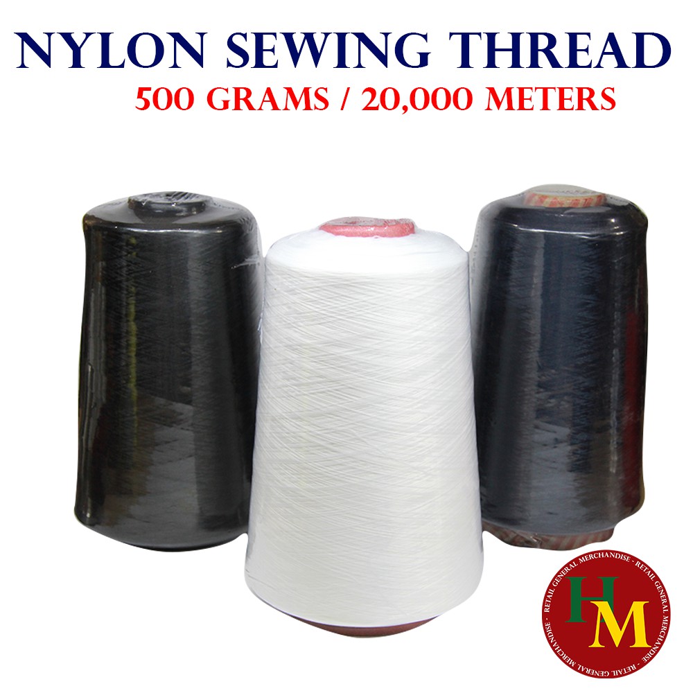 Jumbo Nylon Sewing Thread / Sinulid for Edging Under Thread [ 500Grams ...
