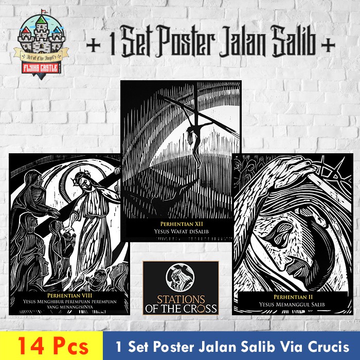Walldecor Wall Decoration Picture Poster Set Cross Street Via Crucis ...