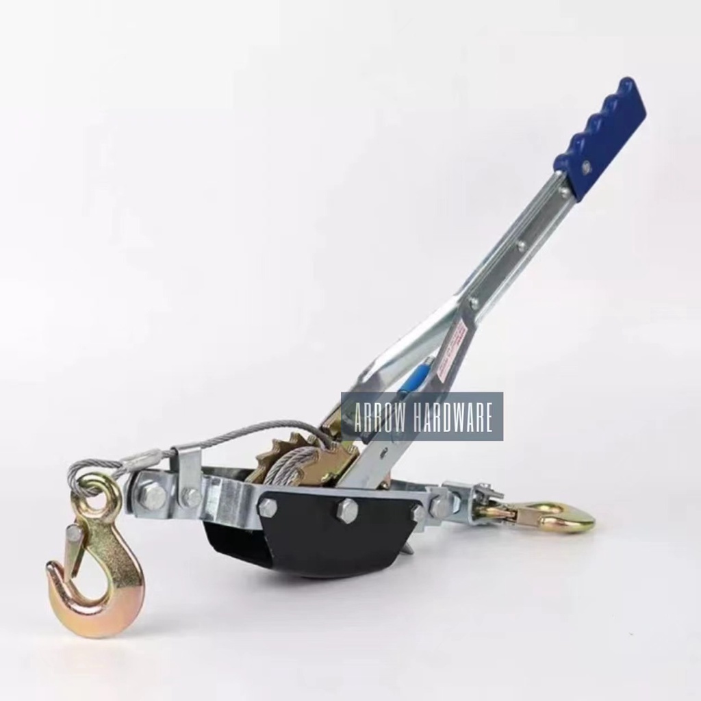 1T 2T 4T DOUBLE HOOK TIGHTENER Hand Cable Puller w/ 2 Hooks Double ...