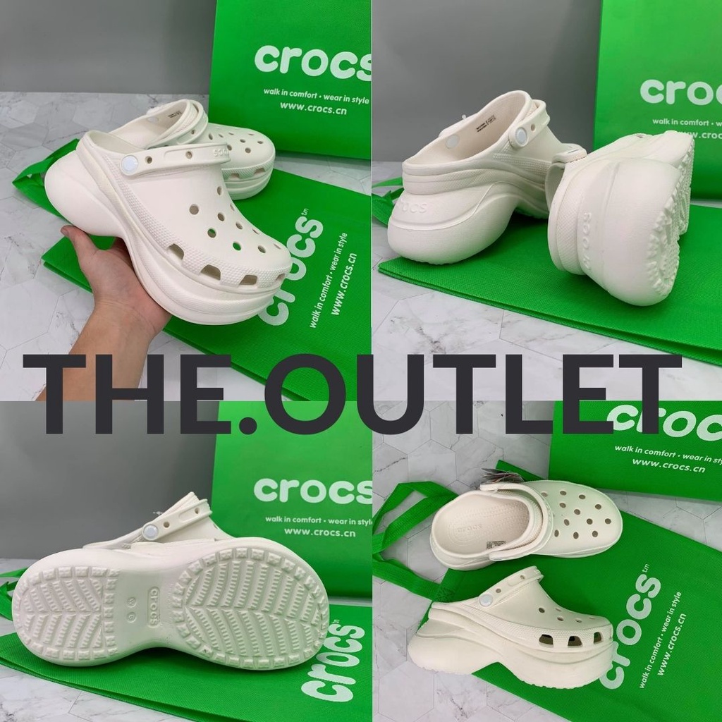 Crocs Classic Bae Clogs Heels beach walk Slides sandals for women ...