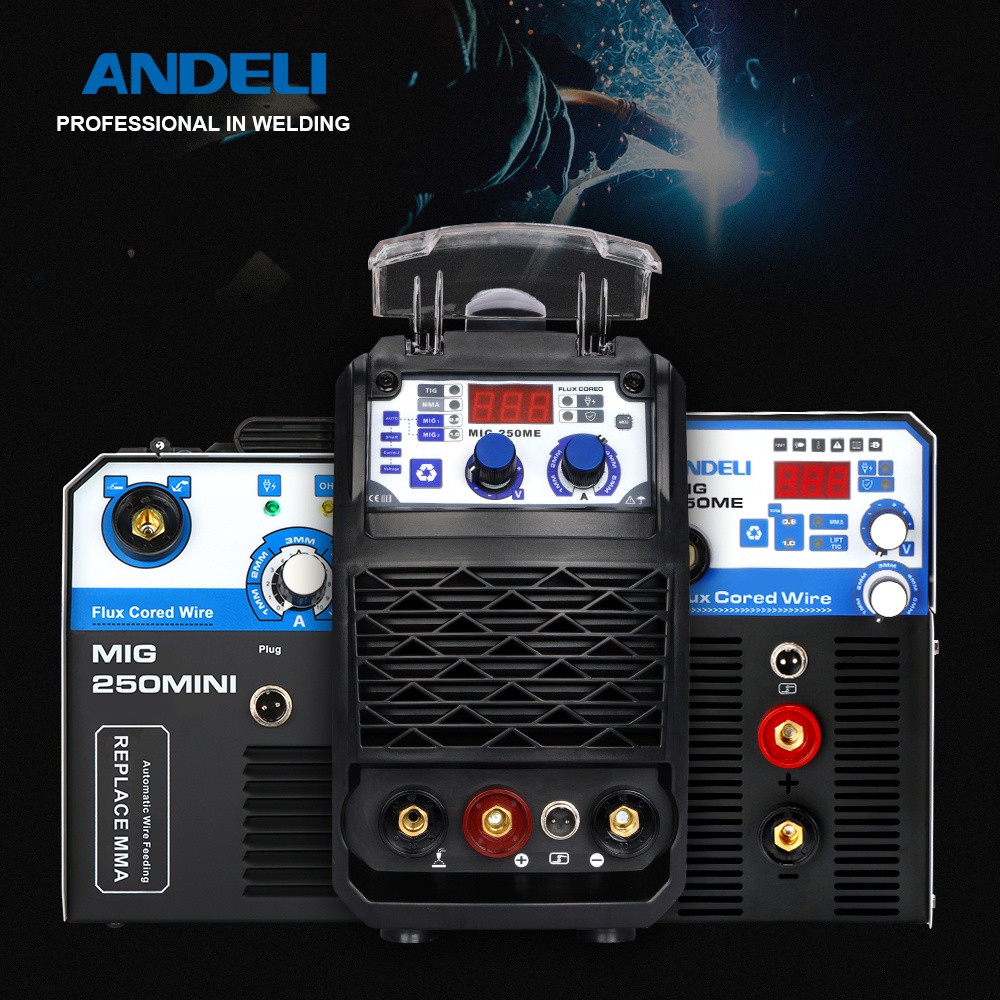 ANDELI MIG-250 Gasless MIG Welding Machine Household MINI MIG welding ...