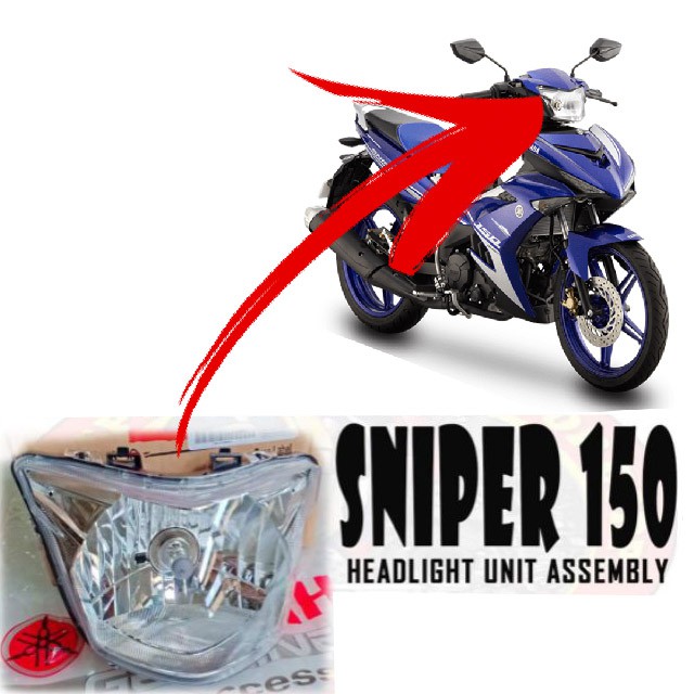 Motorcycle Headlight ASSY for Yamaha SNIPER 150 MX with Bulb Light ...