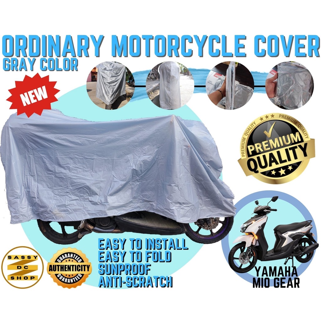 MOTOR COVER | YAMAHA Mio Gear | ORDINARY MOTORCYCLE COVER GREY | COD ...