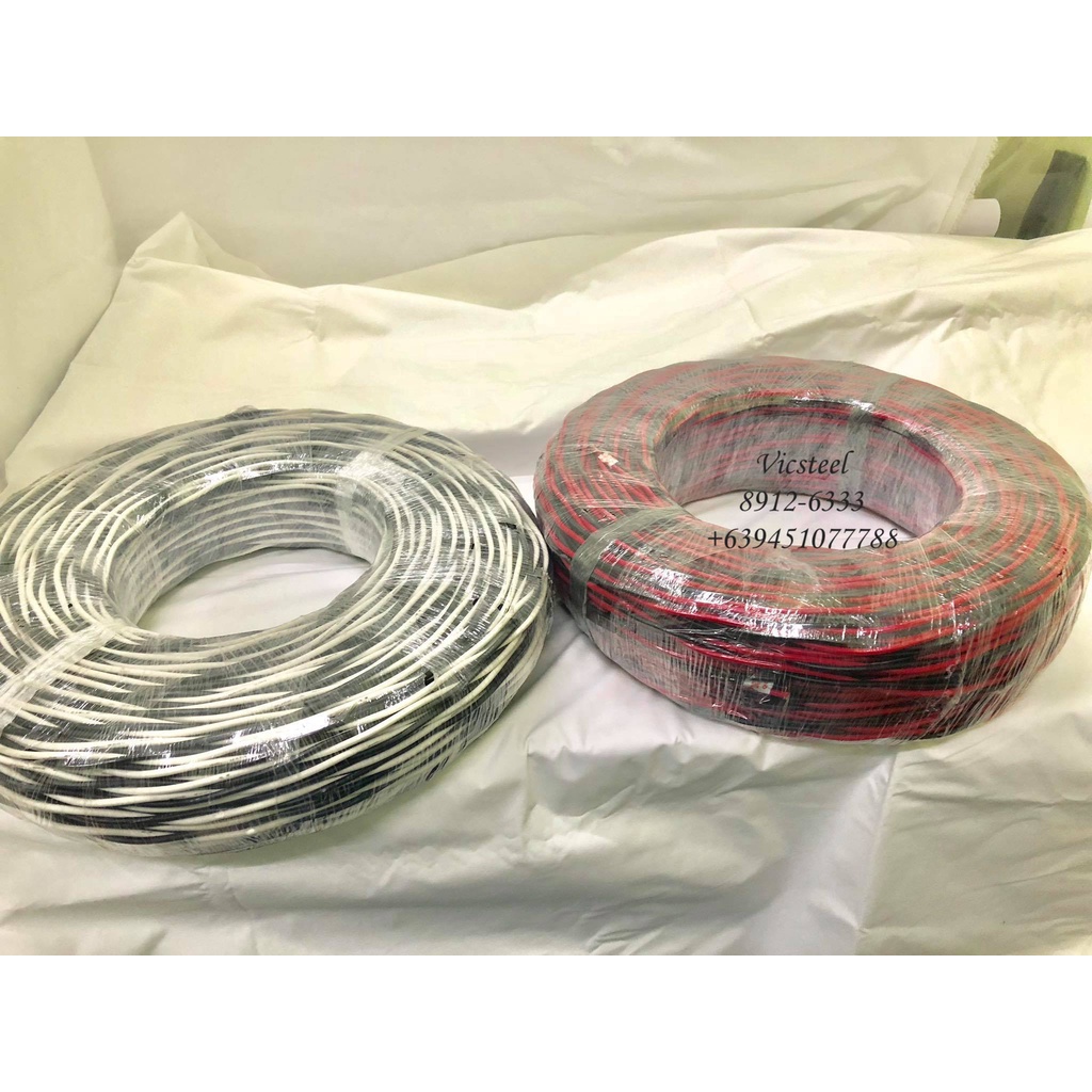 Philflex TF wire #18/2 #16/2 1.25mm2 TWISTED red/black black/white ...