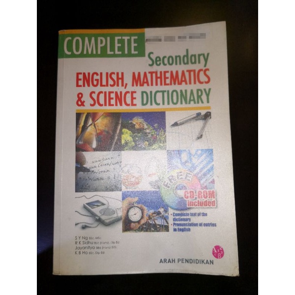 Complete Secondary English, Mathematics & Science Dictionary | Shopee ...