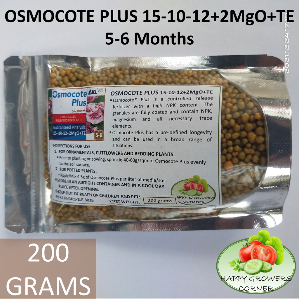 Osmocote Plus 15-10-12+2MgO+TE Controlled Released Fertilizer 5-6 ...