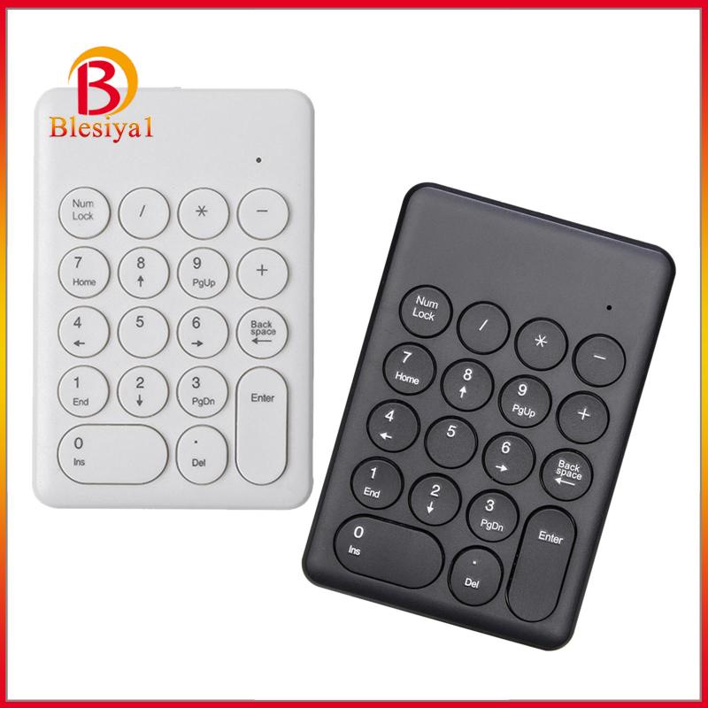 [blesiya1] 18 2.4G Wireless Numeric Keypad Ergonomic Non Slip Mini ...