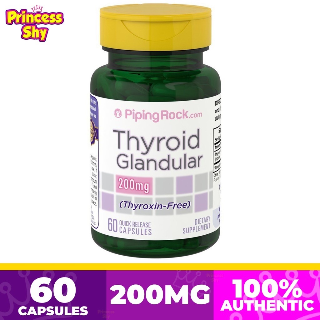 Thyroid Glandular 200mg 60 capsules | Shopee Philippines