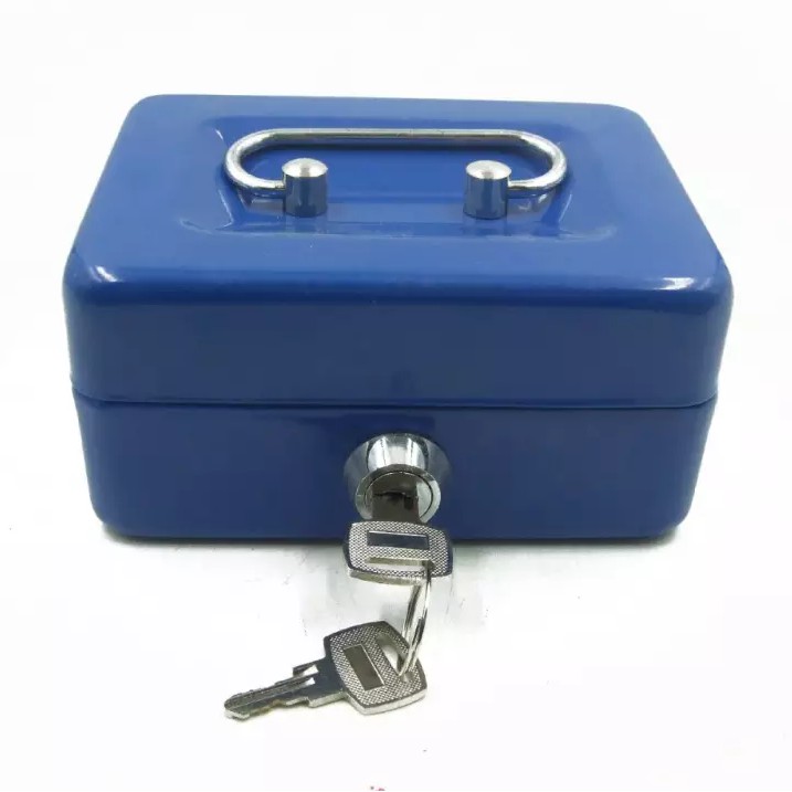 【TIMI】Cash box/ Portable Money Secret Safe Box Lock Metal | Shopee ...