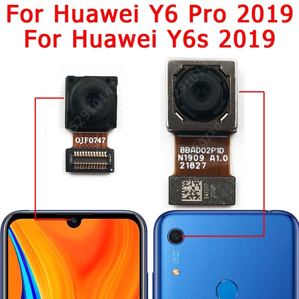 Front Rear Back Camera For Huawei Y6 Pro Y6s 2019 Frontal Main Facing Selfie Camera Module Flex ...