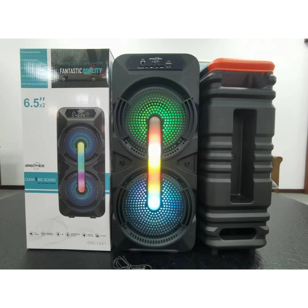 GTS-1621 Bluetooth Wireless 13-Inch Bluetooth Karaoke Speaker With ...