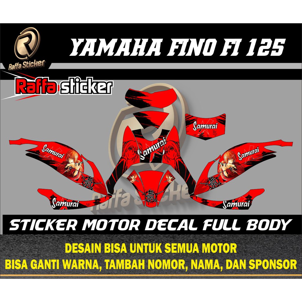 Decal Fino 125 Full Body samurai x Design | Shopee Philippines