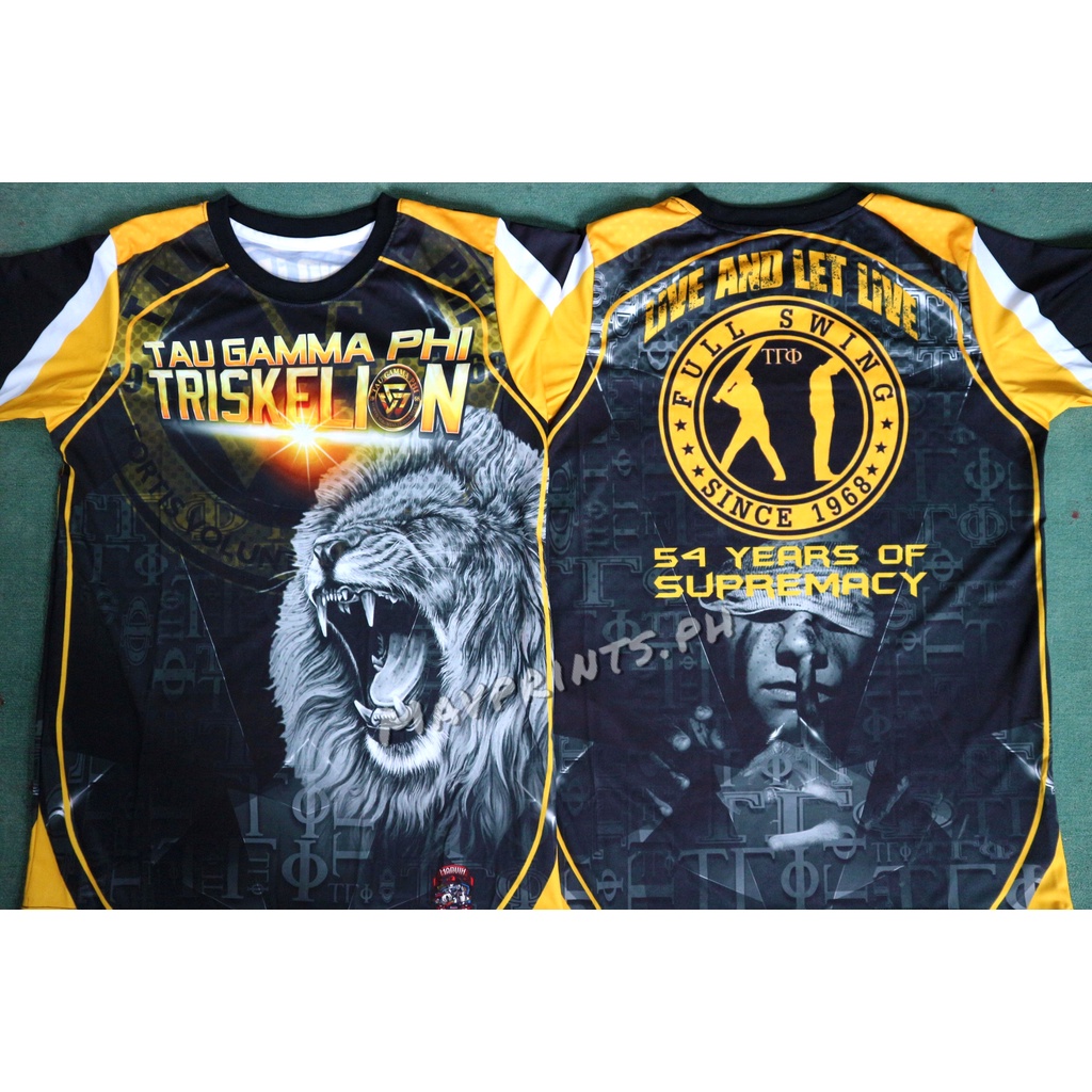 54 Years TRISKELION/ TAU GAMMA PHI Fratshirt Full Sublimation (Black ...