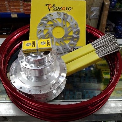 RIm set Hub front and rear mio i 125 rim hub Rayos Disc Bearing koza ...