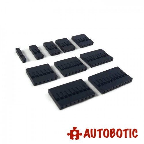 2.54mm PCB Pin Headers Housing Dupont Connector 8 ways - 10pcs Per Pack ...
