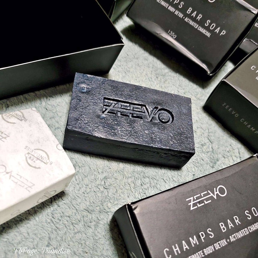 ZEEVO Champs Bar Soap | Infused with REAL ACTIVATED CHARCOAL | Shopee ...