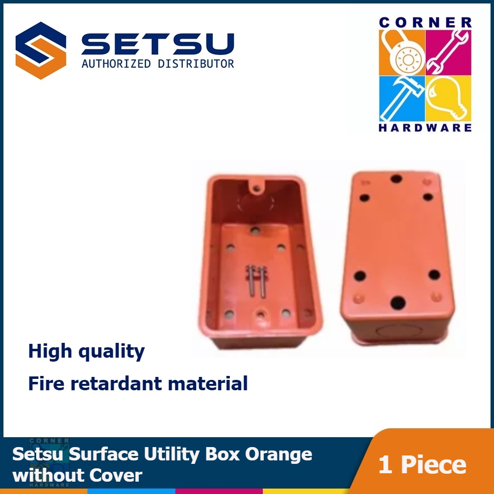 SETSU Surface Utility Box Orange Without Cover | Shopee Philippines