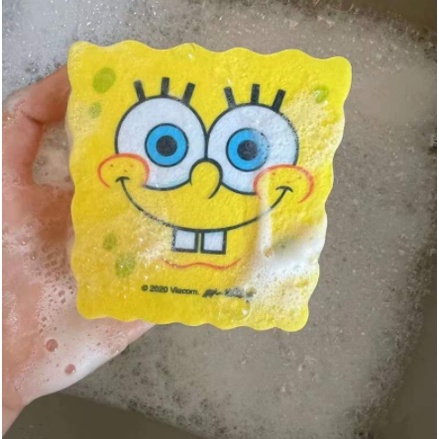 SpongeBob Dishwashing Cloth SquarePants Kitchen Wipe Cute Rag Cartoon ...