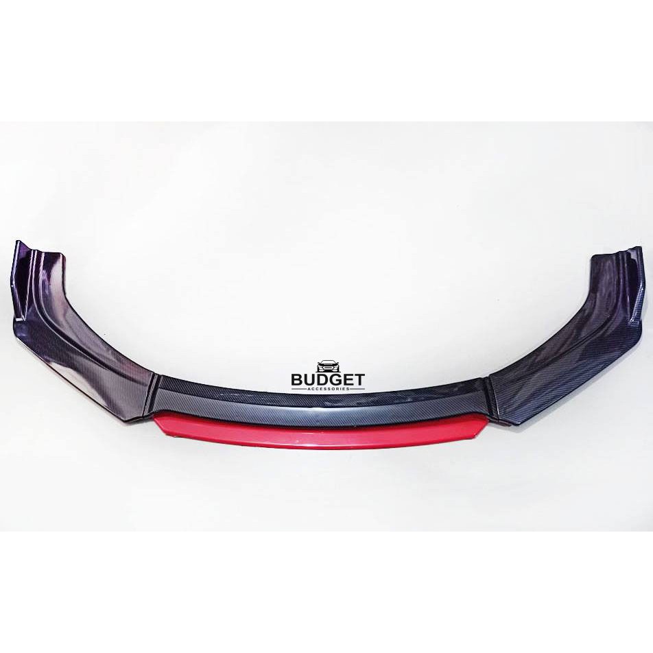 Universal Front Diffuser Double Lip Chin for Sedan (Carbon) | Shopee ...