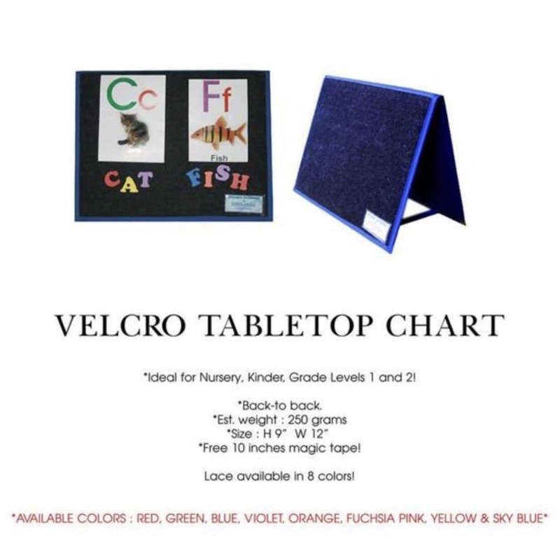 VELCRO TABLETOP POCKET CHART BY CHARTS UNLIMITED | Shopee Philippines