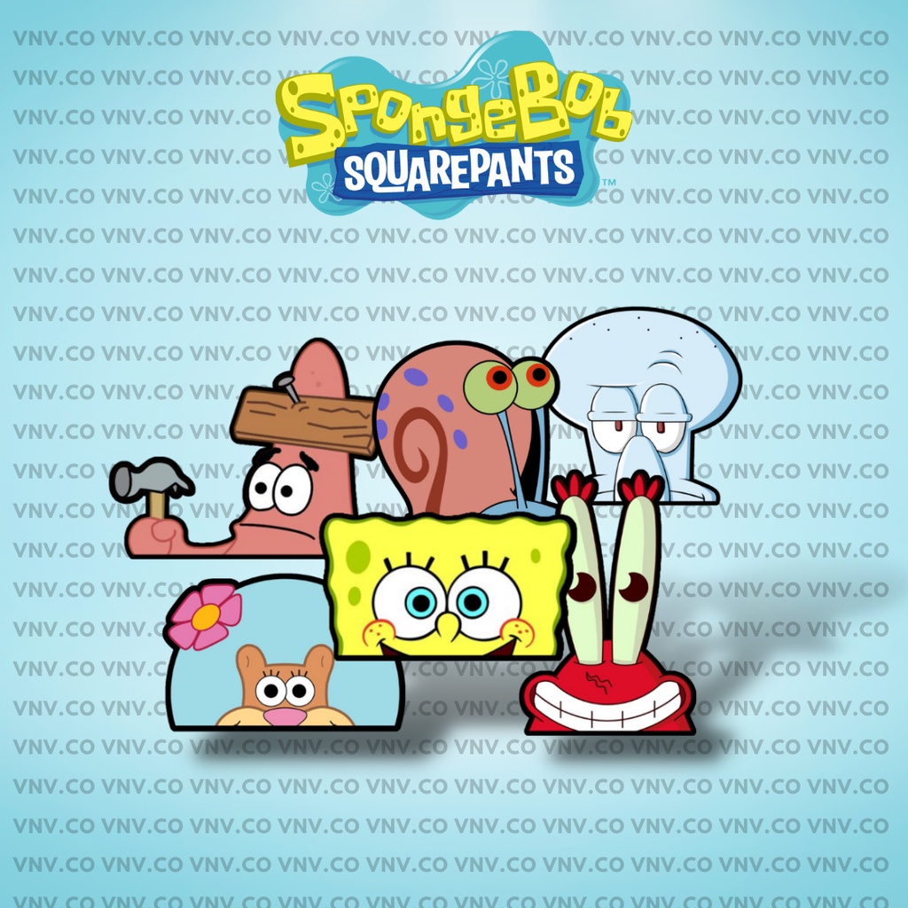 Spongebob Squarepants Peeker Sticker - 3 inches - Vinyl Sticker ...