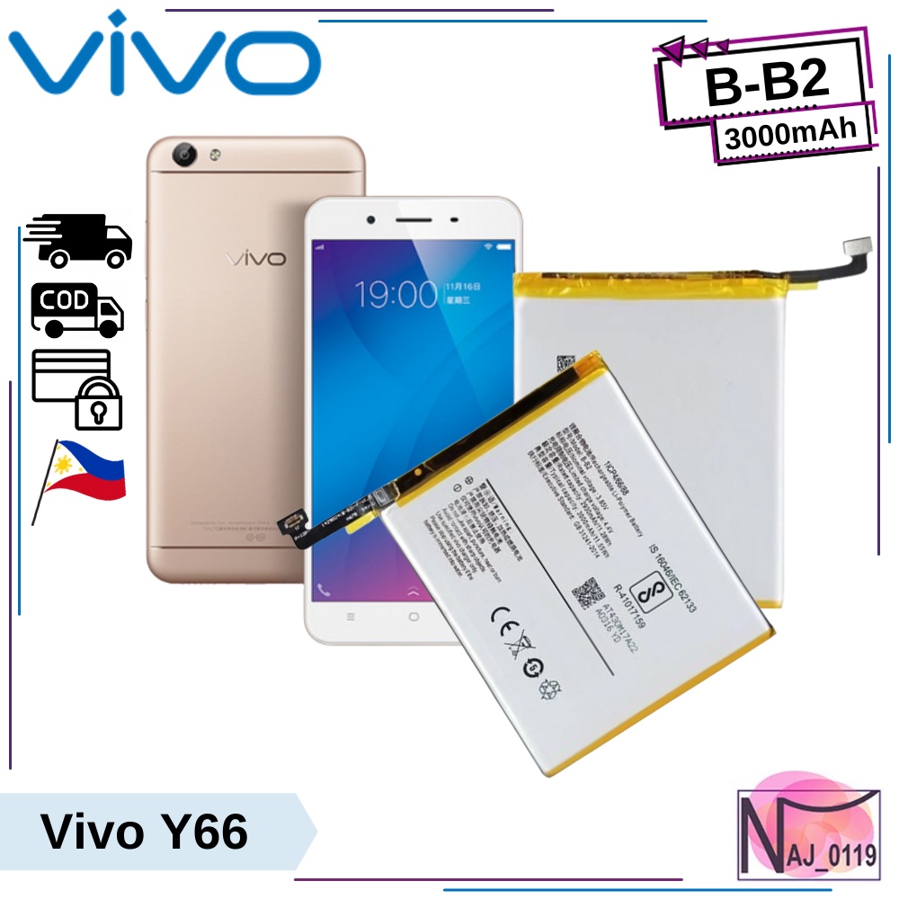 Vivo Y66, Y67, V5, V5S, V5 LITE Battery | Model: B-B2 (3000mAh) High ...