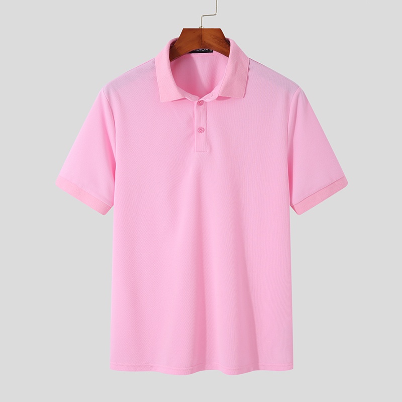 Incerun Men 3 Colors Young Fashion Short Sleeve Solid Color Collared