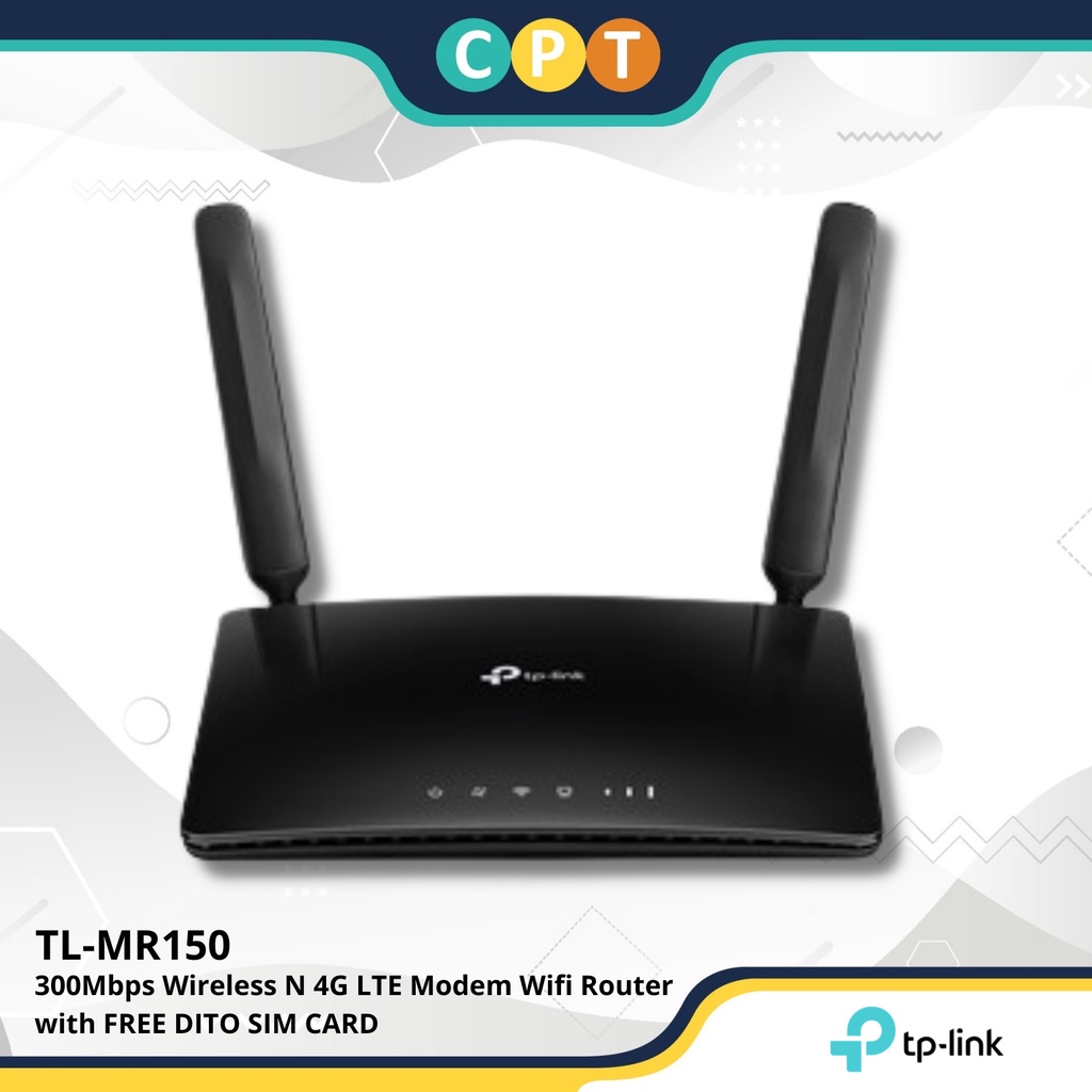 TP-Link TL-MR150 300Mbps Wireless N 4G LTE Modem Wifi Router | Shopee ...