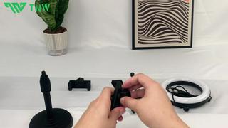 TNW Ring light 6inch Dual Phone Stand For Vlogging with 3 different ...