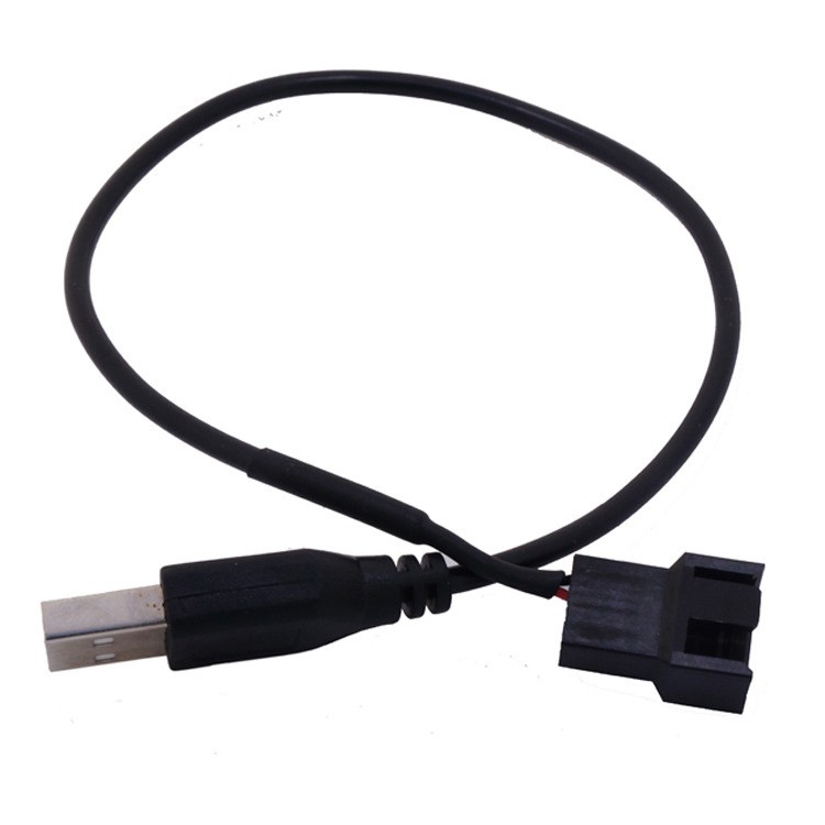 Fan Connector PC Fan Power Adapter Cable to USB Adapter Cables Male To ...
