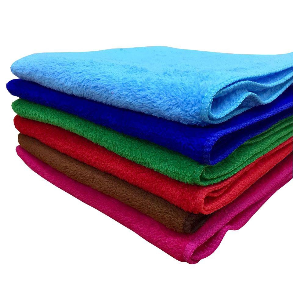 12 Pieces Micro-fiber Plain Colored Long Hand Towels(30x66cm) | Shopee ...