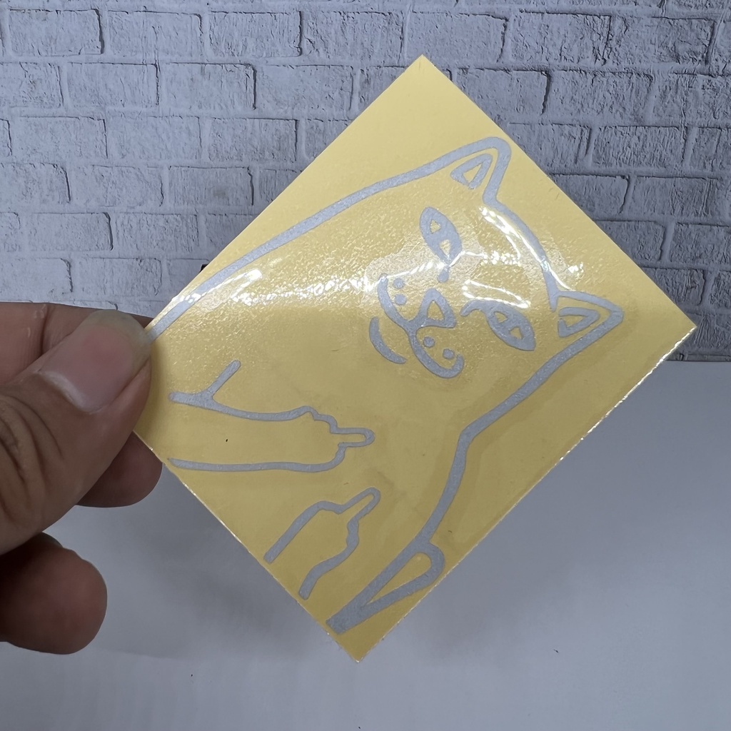 Cute RIPNDIP STICKER Cat RIP AND DIP STICKER | Shopee Philippines