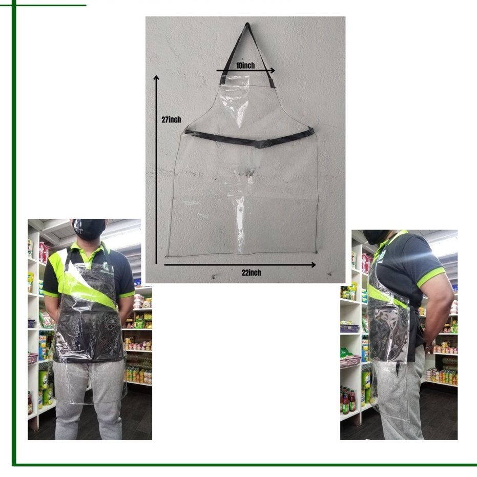 Plastic Apron, Dishwasher Apron, Transparent Heavy-duty | Shopee ...