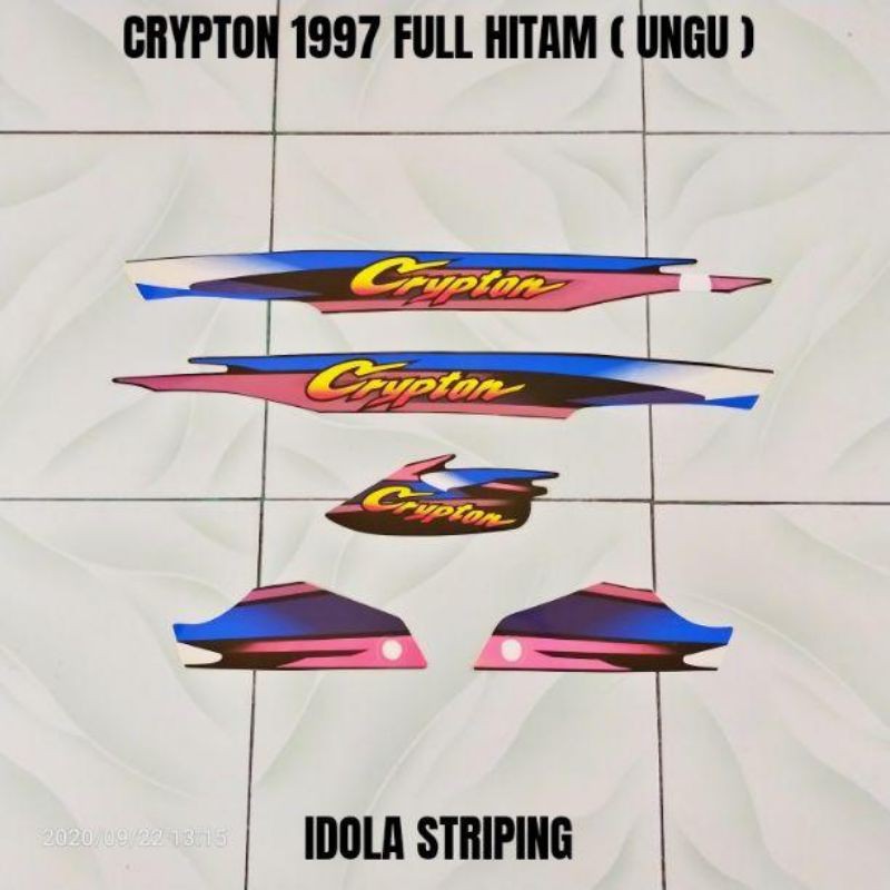 Striping Crypton 1997 Full Black (Purple) | Shopee Philippines