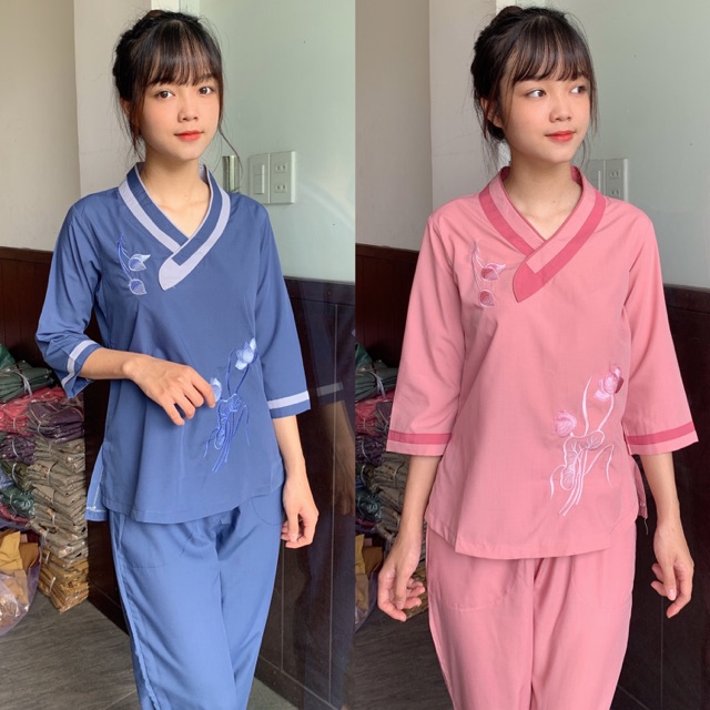 Pagoda clothes _ temple clothes for women embroidered with colorful ... Pagoda clothes _ temple clothes for women embroidered with colorful ...