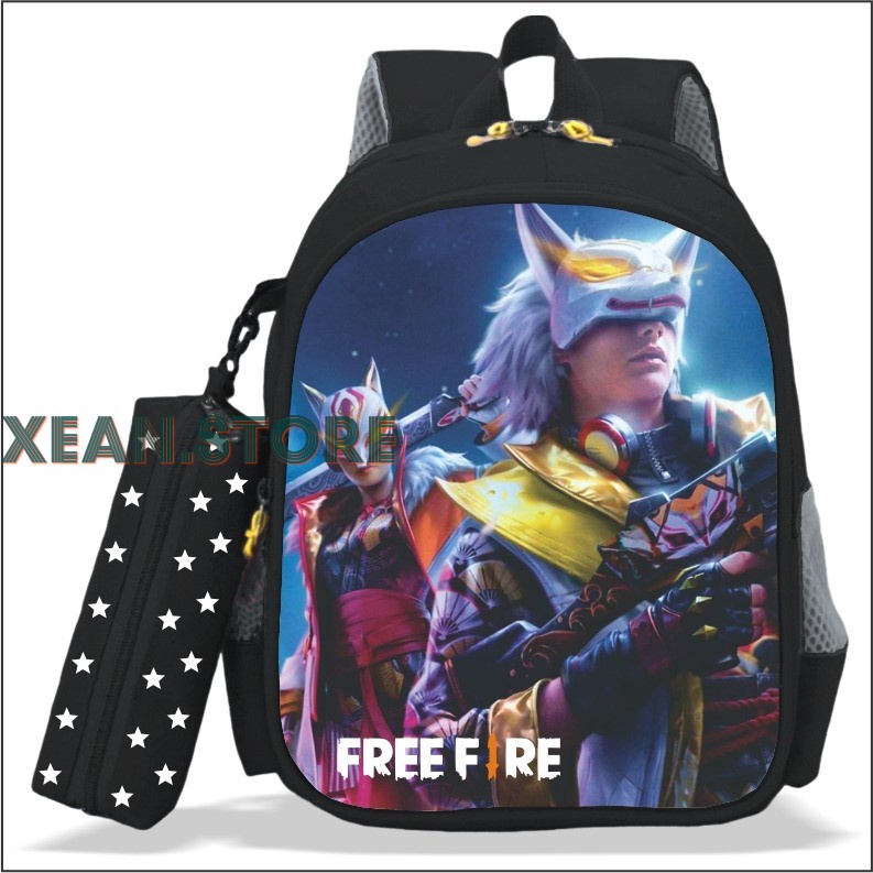 Premium FREE FIRE School Backpacks For Boys Kindergarten Elementary ...