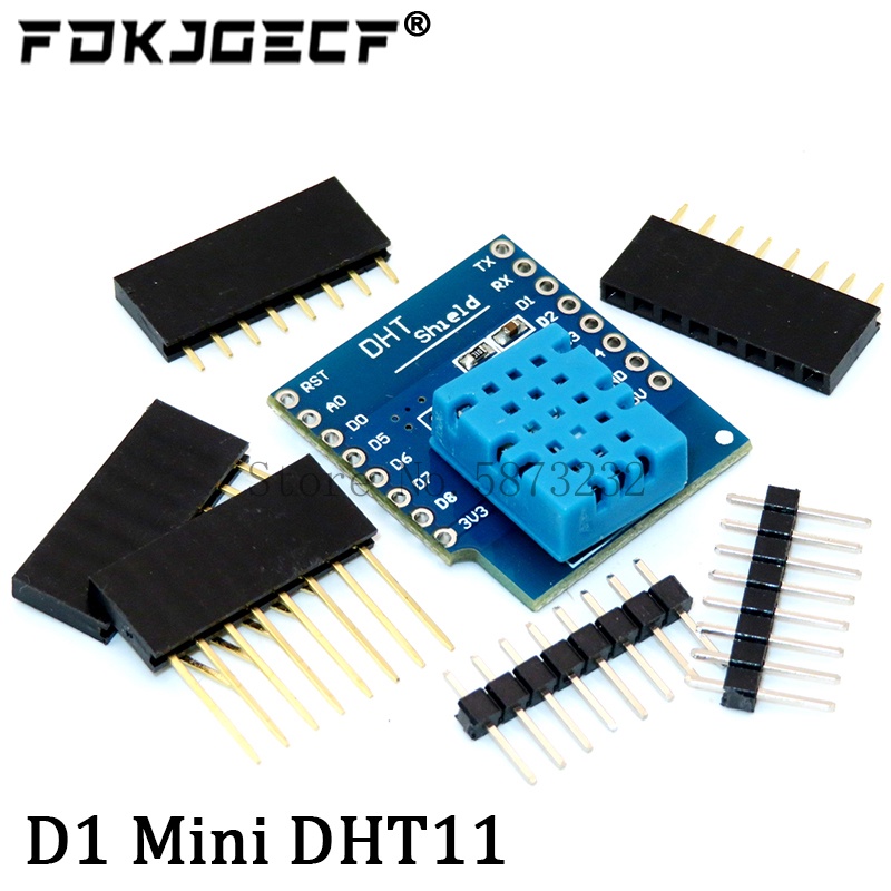 DHT22 Pro Shield for WEMOS D1 mini DHT22 Single-bus digital temperature ...