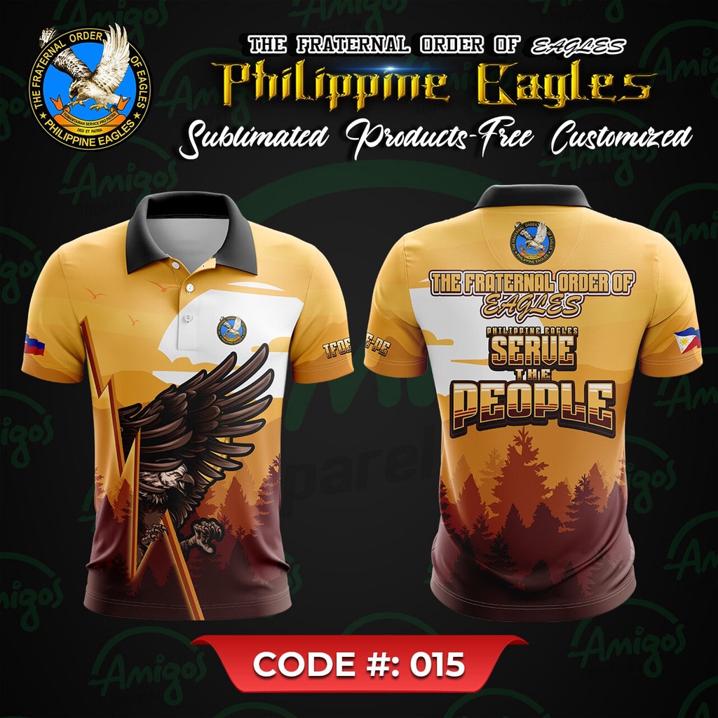 Philippine Eagles Polo Shirt Code#015 | Shopee Philippines