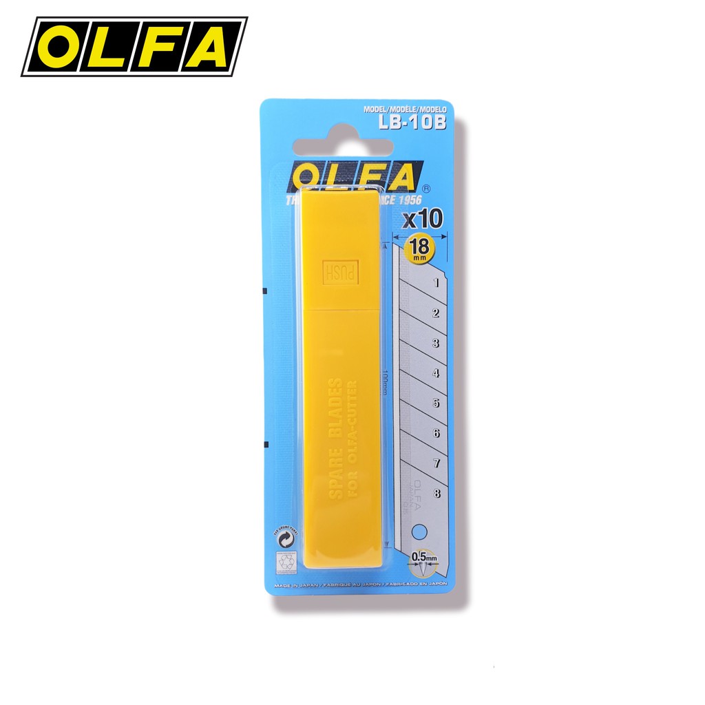 Olfa Cutter Blade LB-10B 18mm - Pack of 10 blades Made in Japan | Shopee Philippines