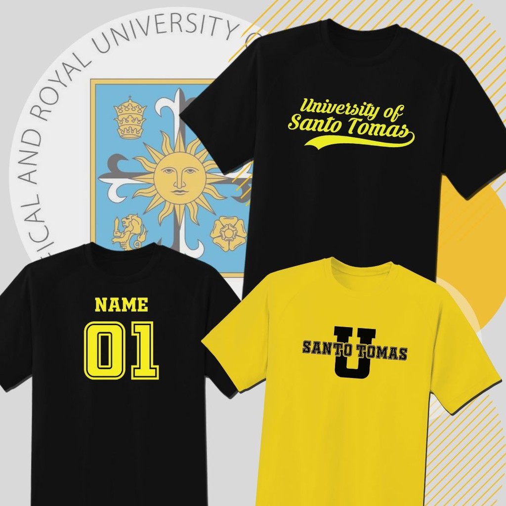 University of Santo Tomas UST School Tshirt (Highquality Cotton & Print ...