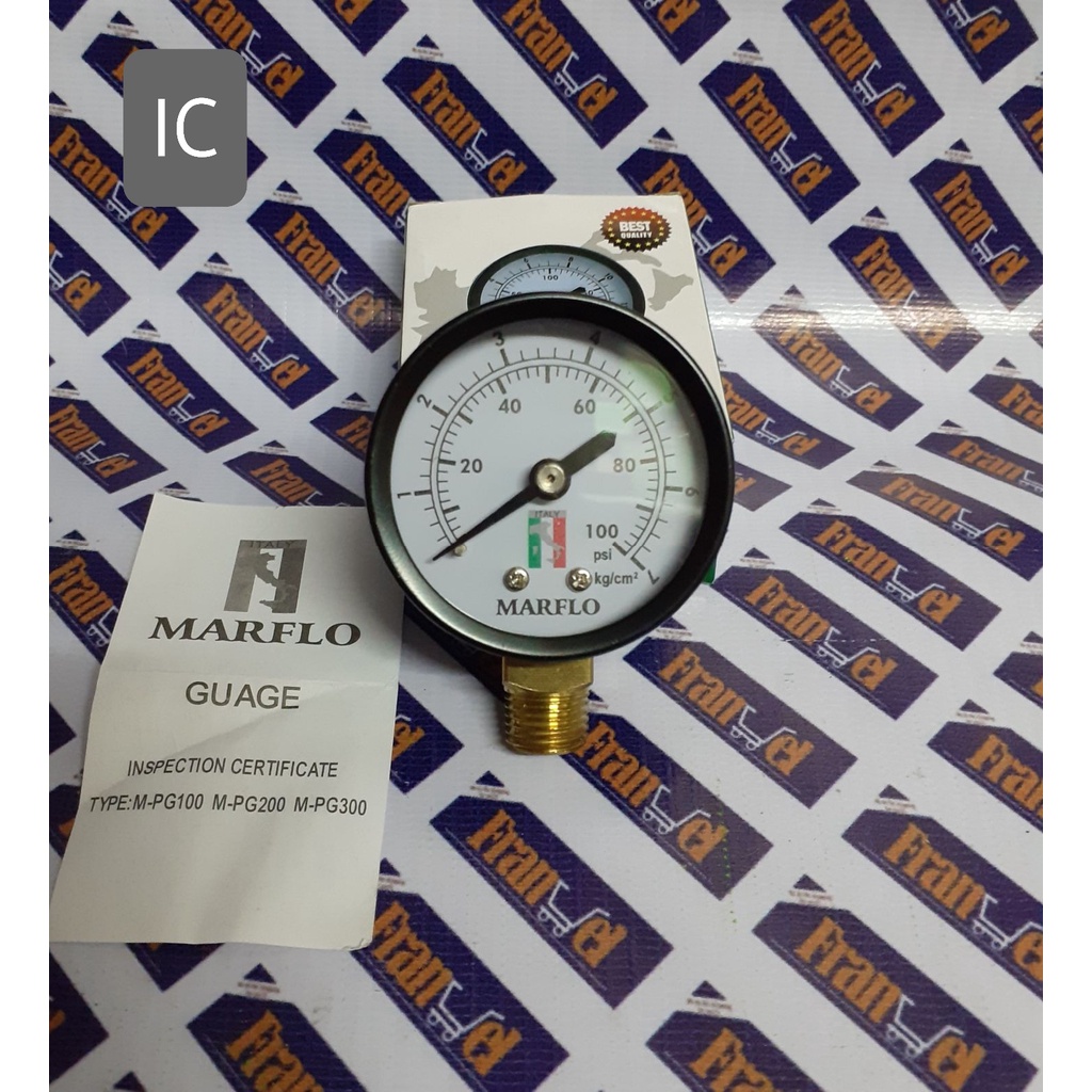 Pressure Gauge 100PSi Marflo Brand | Shopee Philippines
