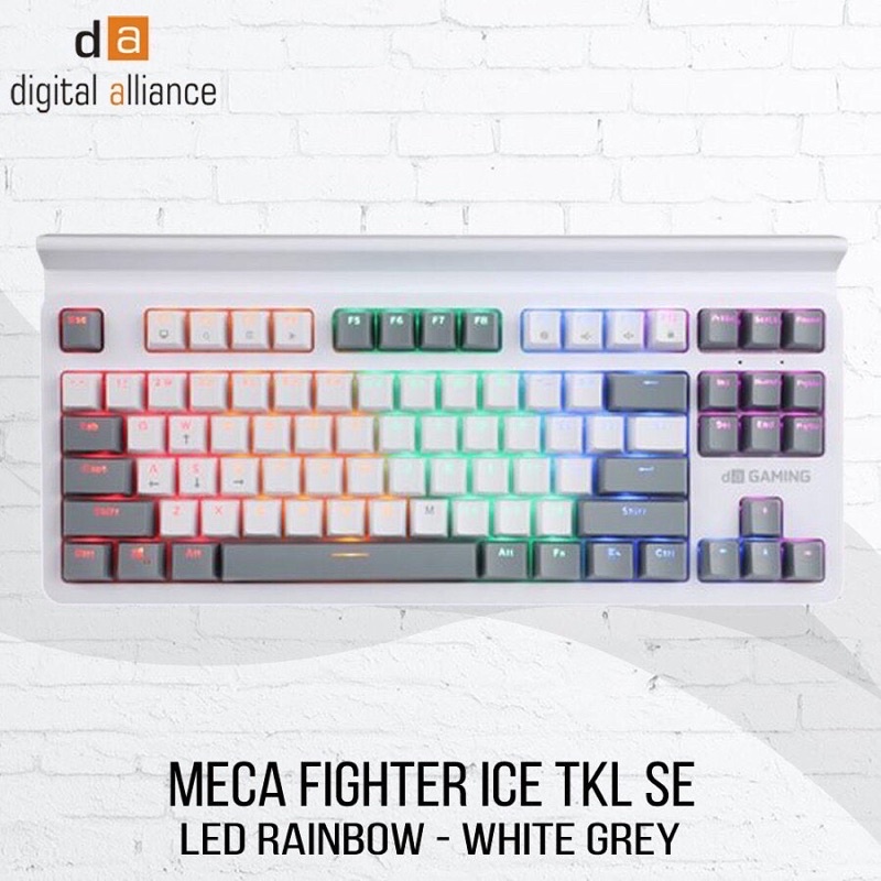 Mechanical digital gaming keyboard alice meca fighter ice tkl SE gray ...