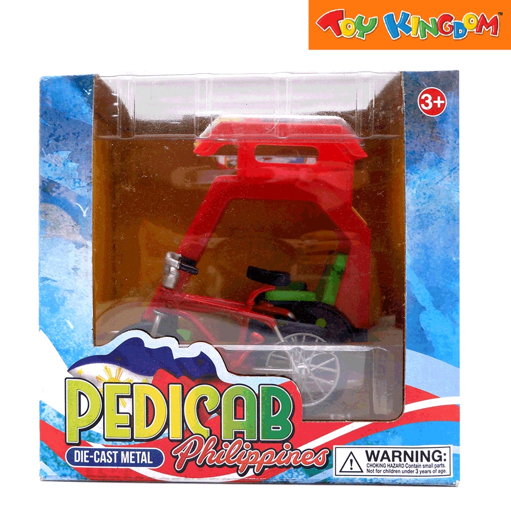 PhilCraft Philippine Pedicab Red 4 inch Die-cast Vehicle | Shopee ...