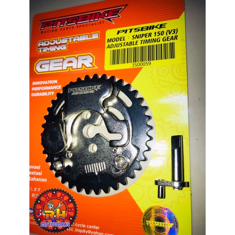 ADJUSTABLE TIMING GEAR v3 for SNIPER 150 PITSBIKE | Shopee Philippines