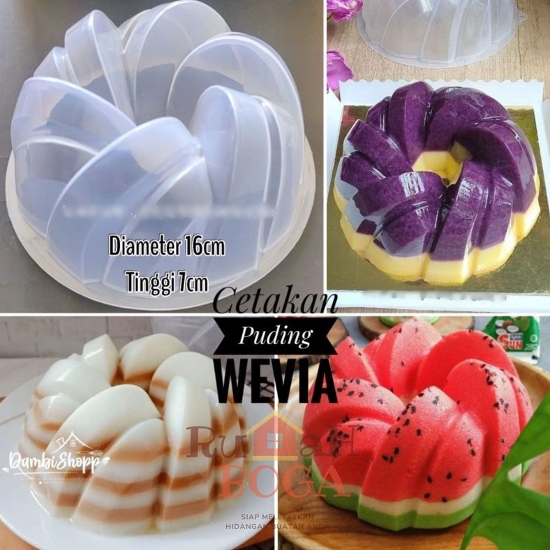 Wevia Weavia Woven Jelly Jelli Jelly Pudding Cake Pan Mold Plastic ...