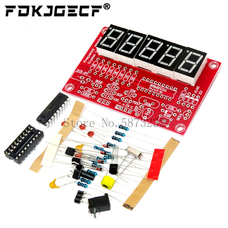1Hz-50MHz Digital LED Crystal Oscillator Frequency Counter Tester DIY ...