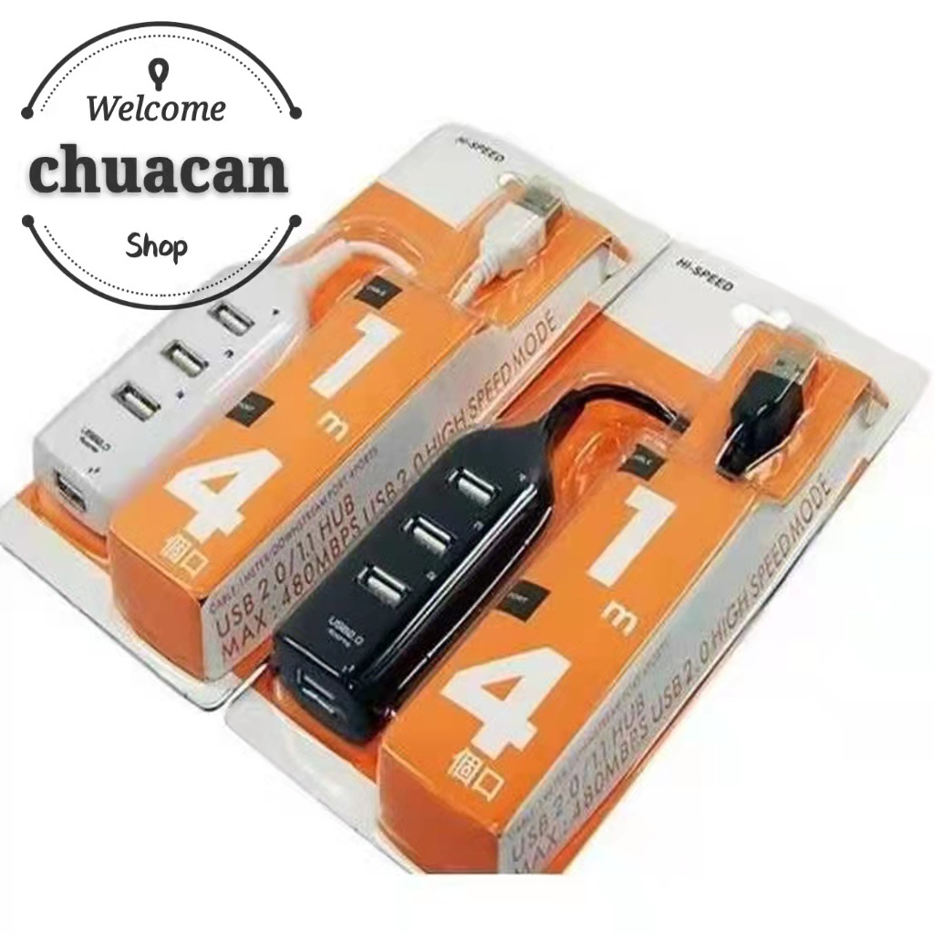 Mini 4 Port USB High Speed Transfer Rare USB HUB Converter Adopter ...