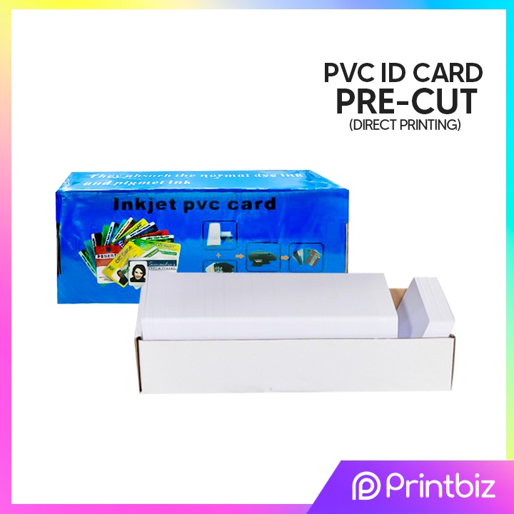 PVC ID PRE-CUT Card for 6 Colors Direct Printing (Company ID | Bag Tags ...