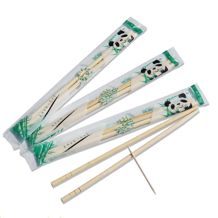 100pcs Panda 20cm Chopstick Bamboo Chopsticks Disposable Chopstick with ...